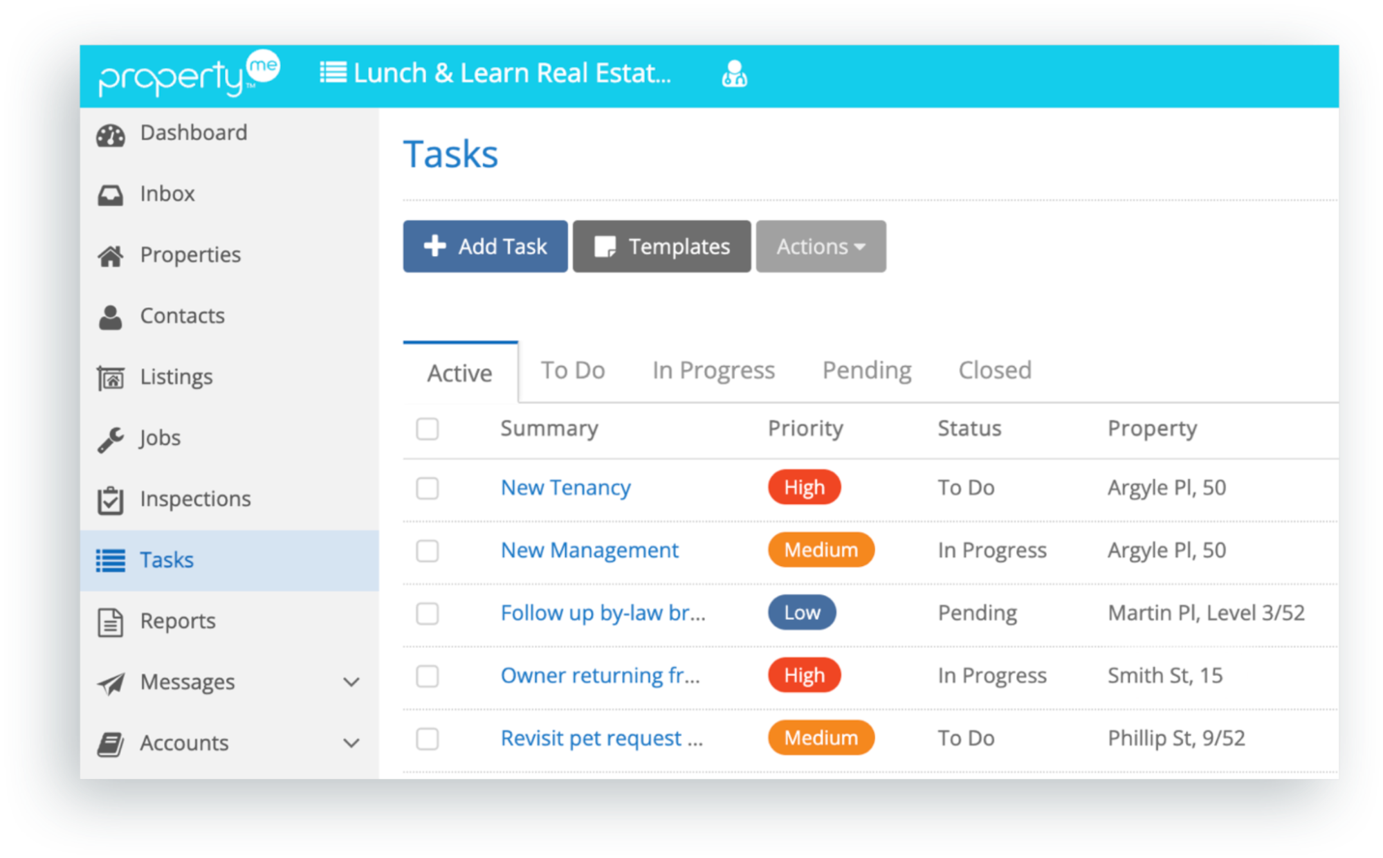 July Release: Tasks, Templates and Checklists - PropertyMe